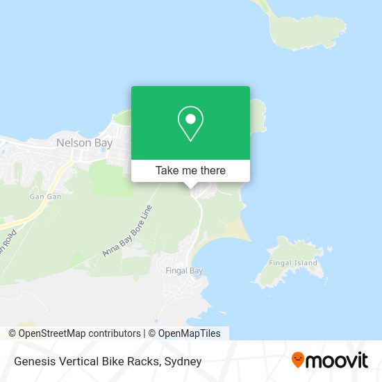 How to Get to Genesis Vertical Bike Racks in Shoal Bay (NSW) by Bus?