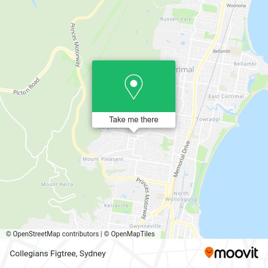 How to Get to Collegians Figtree in Balgownie by Bus or Train?