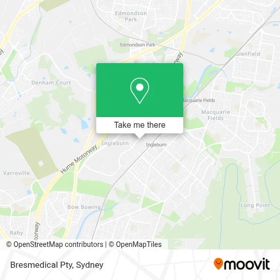 How to Get to Bresmedical Pty in Ingleburn by Bus or Train?