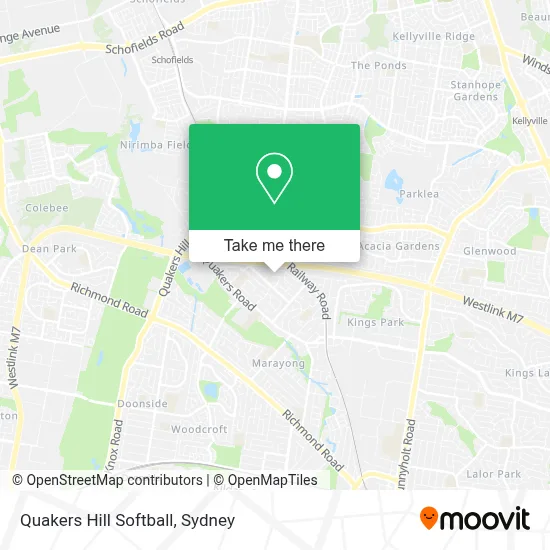 How to Get to Quakers Hill Softball by Bus or Train?