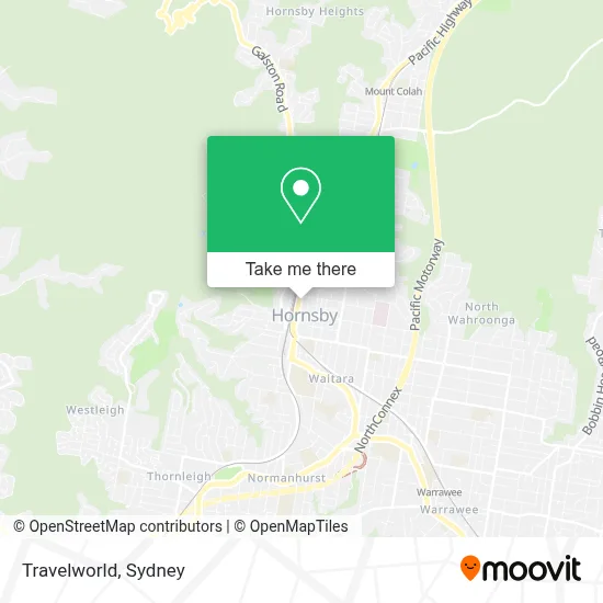 How to Get to Travelworld in Hornsby by Bus, Train or Metro?