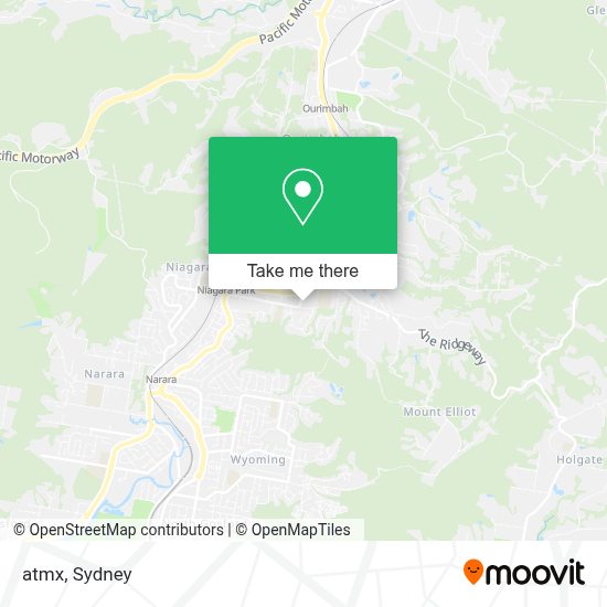 How to get to atmx in Lisarow by bus or train?