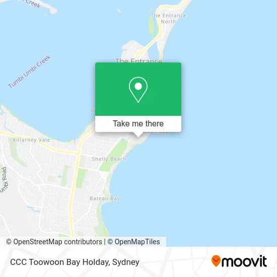 ¿Cómo llegar a CCC Toowoon Bay Holday en autobús, ferry o tren?