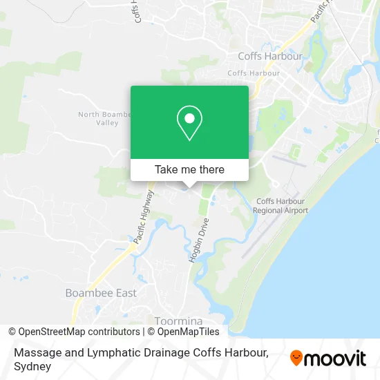 How to Get to Massage and Lymphatic Drainage Coffs Harbour by Bus or Train?