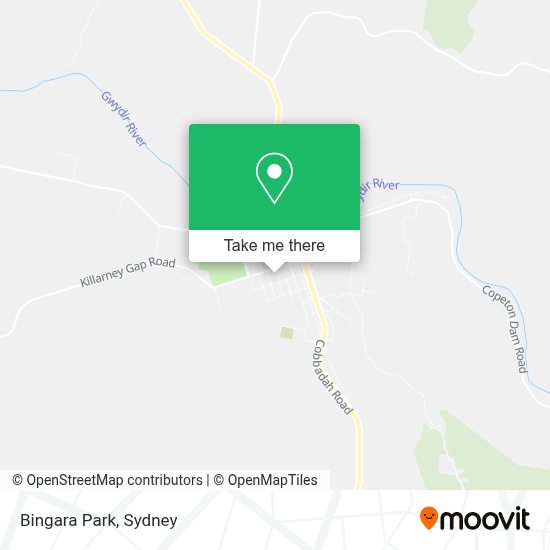 How to get to Bingara Park by train or bus?