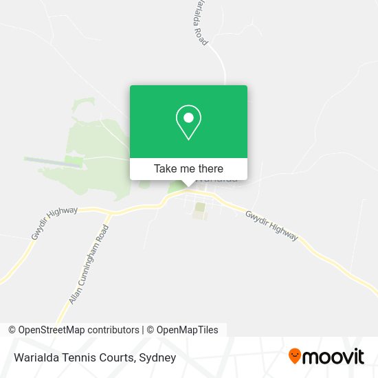 How to get to Warialda Tennis Courts with public transport?