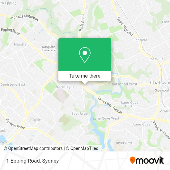 How to Get to 1 Epping Road in North Ryde by Bus, Metro or Light Rail?