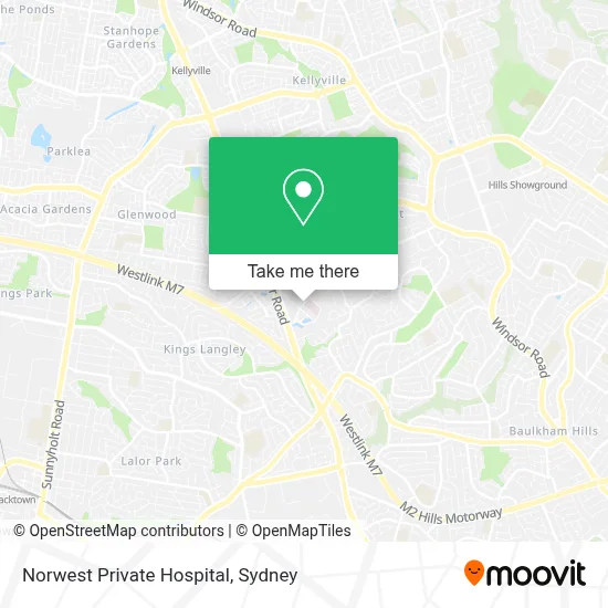 How to Get to Norwest Private Hospital in Bella Vista by Bus, Train ...
