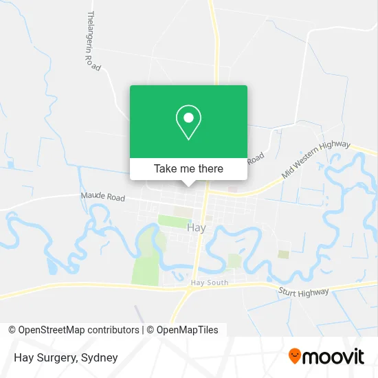 How to Get to Hay Surgery in Hay (NSW) by Bus or Train?