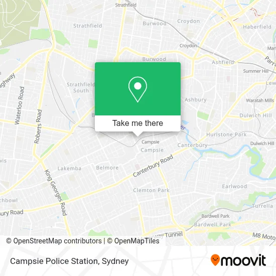 How to Get to Campsie Police Station by Bus or Train?
