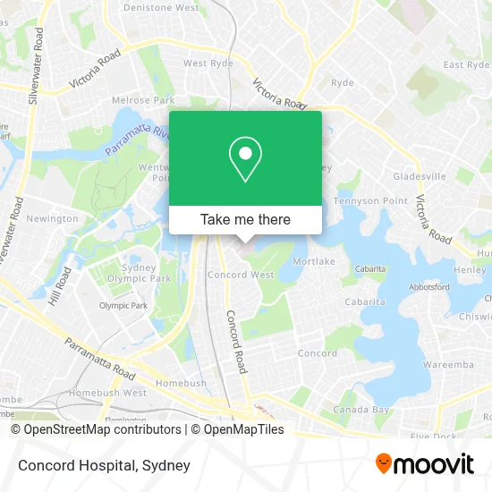 How to Get to Concord Hospital in Concord West by Bus, Train, Light ...