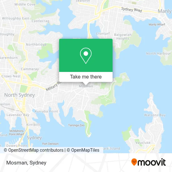 How to Get to Mosman by Bus, Metro, Light Rail or Train?