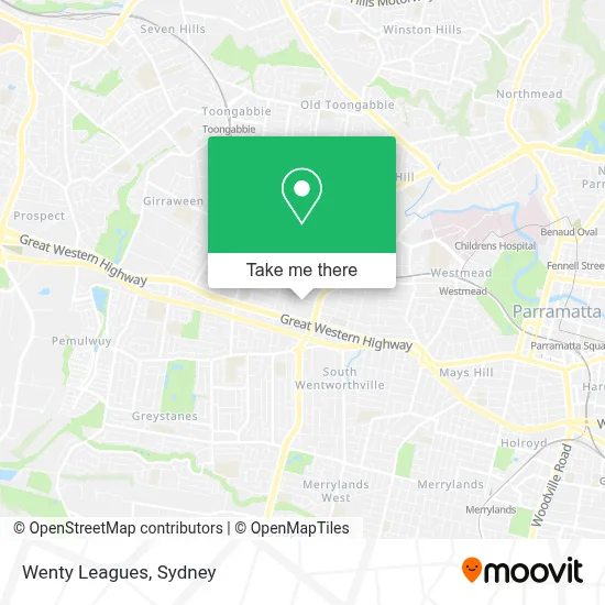 How to Get to Wenty Leagues in Wentworthville by Bus or Train?