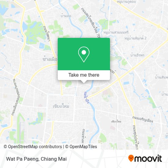 How to Get to Wat Pa Paeng (วัดป่าแพ่ง) in Muang Chiang Mai by Bus?