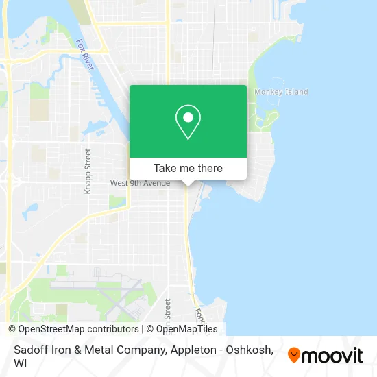 ¿Cómo llegar a Sadoff Iron & Metal Company en Oshkosh en autobús?