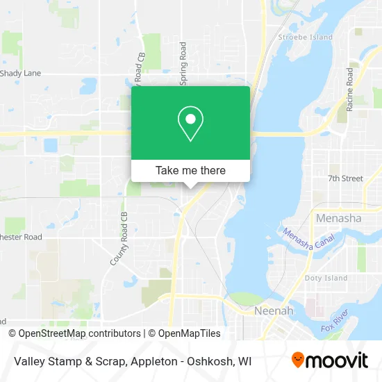¿Cómo llegar a Valley Stamp & Scrap en Menasha en autobús?