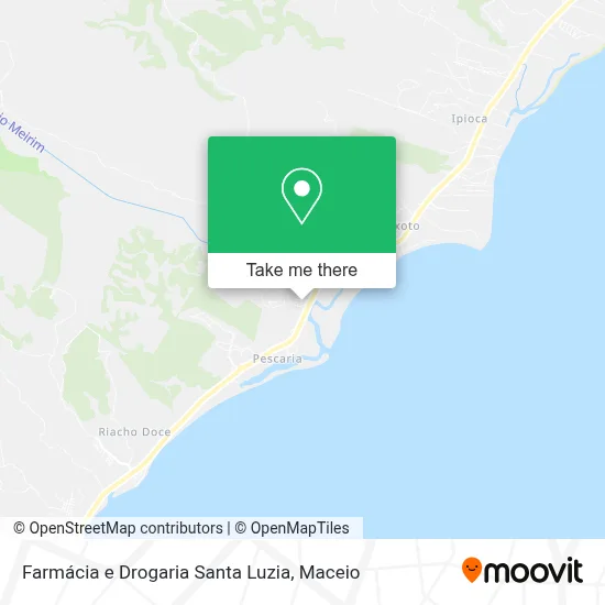 How to Get to Farmácia e Drogaria Santa Luzia in Pescaria by Bus?