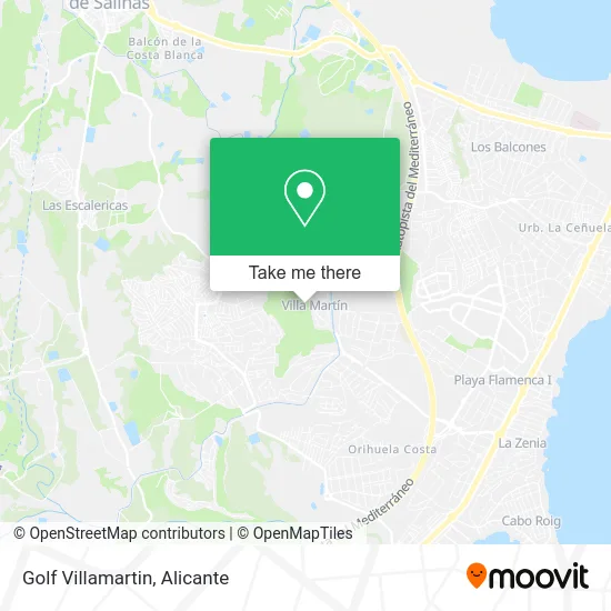 How to Get to Golf Villamartin in Orihuela by Bus?