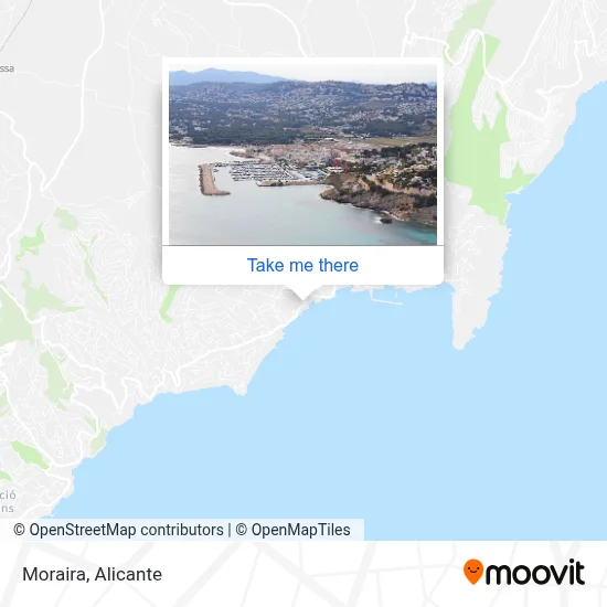 How to Get to Moraira in Teulada by Bus?