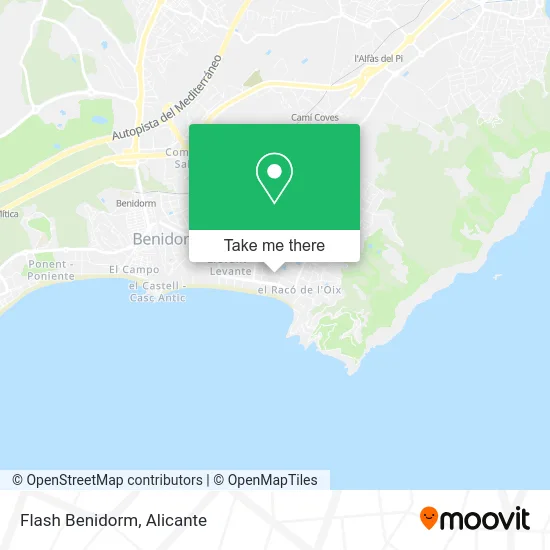 How to Get to Flash Benidorm by Bus or Light Rail?