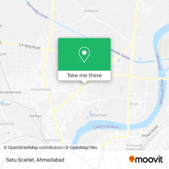 How to Get to Setu Scarlet in Gandhinagar(South) by Bus or Metro?