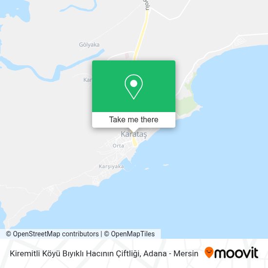 How to get to Kiremitli Köyü Bıyıklı Hacının Çiftliği in Karataş by bus?