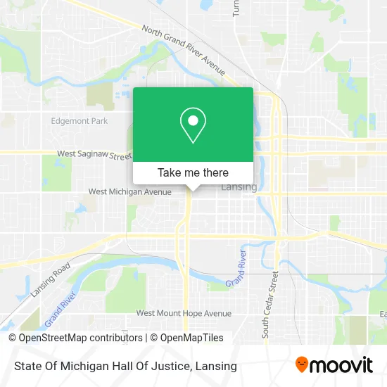¿Cómo llegar a State Of Michigan Hall Of Justice en Lansing en autobús?