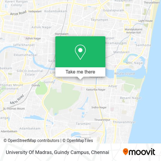 How to Get to University Of Madras, Guindy Campus in Mylapore ...