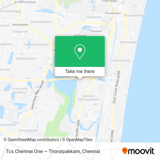 How to Get to Tcs Chennai One ~ Thoraipakkam in Chengalpattu by Bus?