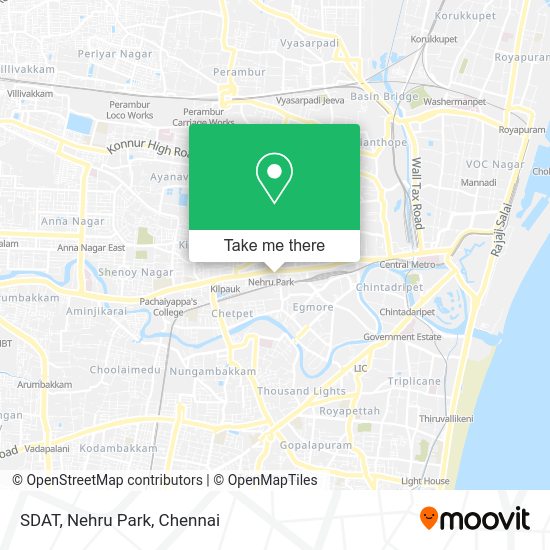 How to Get to SDAT, Nehru Park in Perambur Purasavakam by Bus, Metro or ...