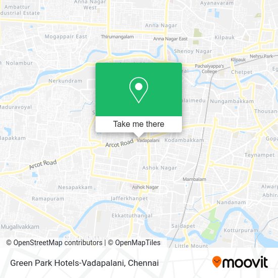 How to Get to Green Park Hotels-Vadapalani in Egmore Nungabakkam by Bus ...