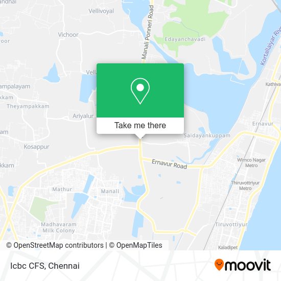 How to Get to Icbc CFS in Saidapet by Bus or Metro?