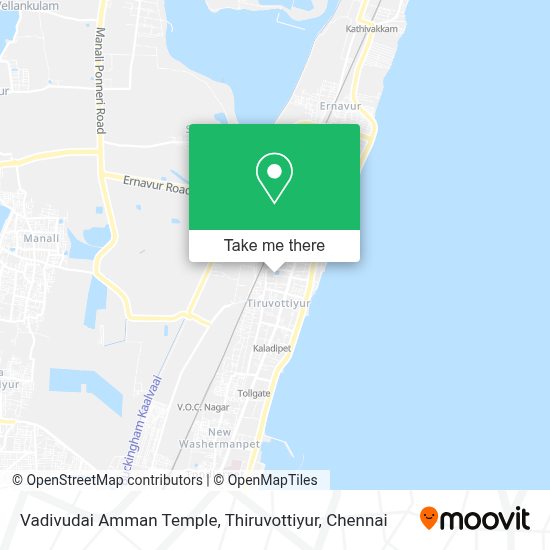 How to Get to Vadivudai Amman Temple, Thiruvottiyur in Saidapet by Bus ...