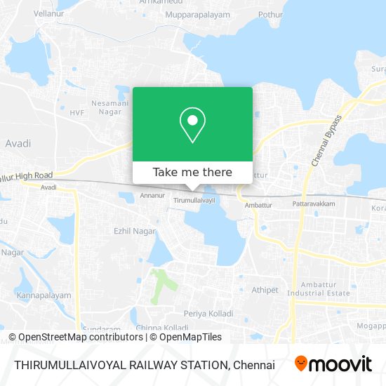 How to Get to THIRUMULLAIVOYAL RAILWAY STATION in Saidapet by Bus or Train? How to Get to THIRUMULLAIVOYAL RAILWAY STATION in Saidapet by Bus or Train?
