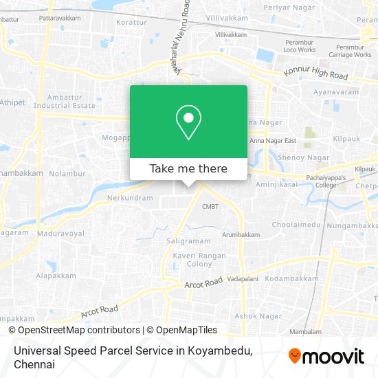 How to get to Universal Speed Parcel Service in Koyambedu in Egmore ...