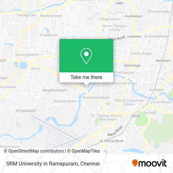 How to Get to SRM University in Ramapuram in Mambalam Gundy by Bus or ...