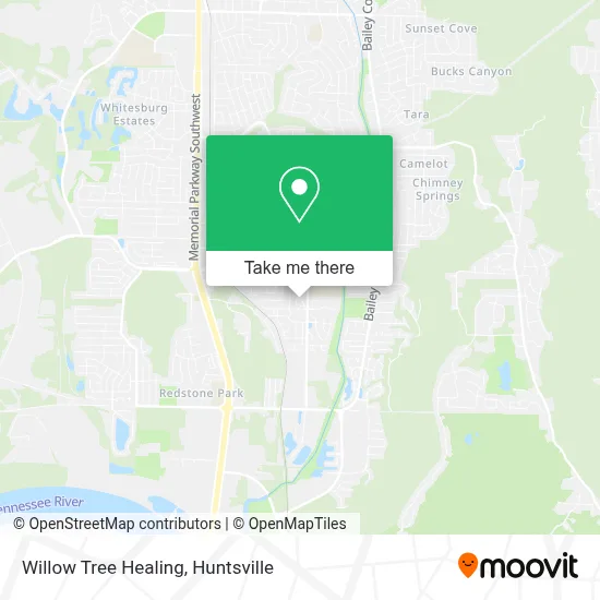 ¿Cómo llegar a Willow Tree Healing en Huntsville en autobús?