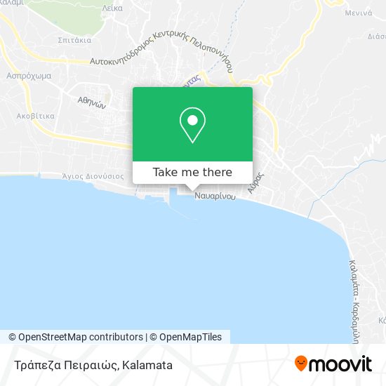 How to get to Τράπεζα Πειραιώς in Kalamata by Bus?