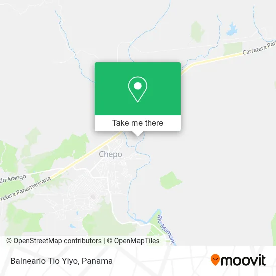 ¿Cómo llegar a Balneario Tio Yiyo en Chepo en autobús?