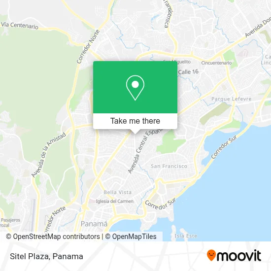 ¿Cómo llegar a Sitel Plaza en Pueblo Nuevo en autobús o metro?