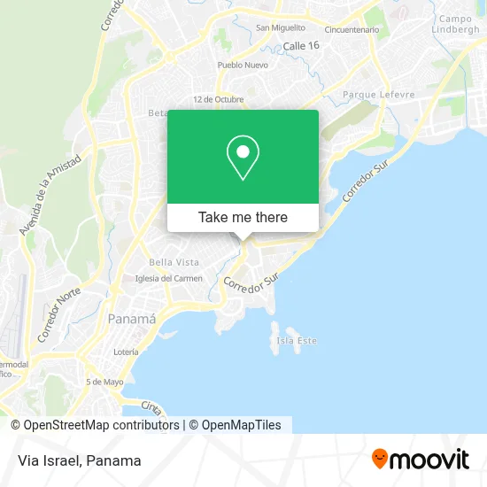 ¿Cómo llegar a Via Israel en Bella Vista en autobús o metro?