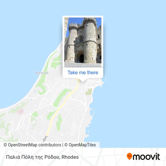 How to get to Παλιά Πόλη της Ρόδου in Ροδίνι (Ρόδος (Πόλη)) by Bus?