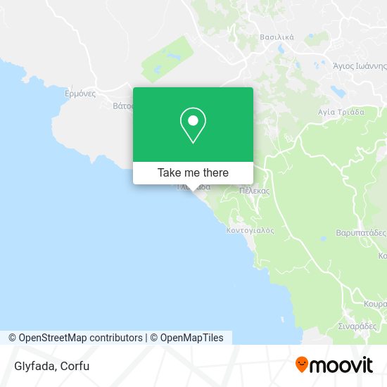 How to Get to Glyfada in Corfu by Bus?