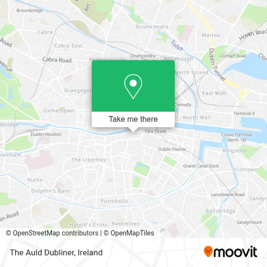 How to Get to The Auld Dubliner by Bus, Train or Light Rail?
