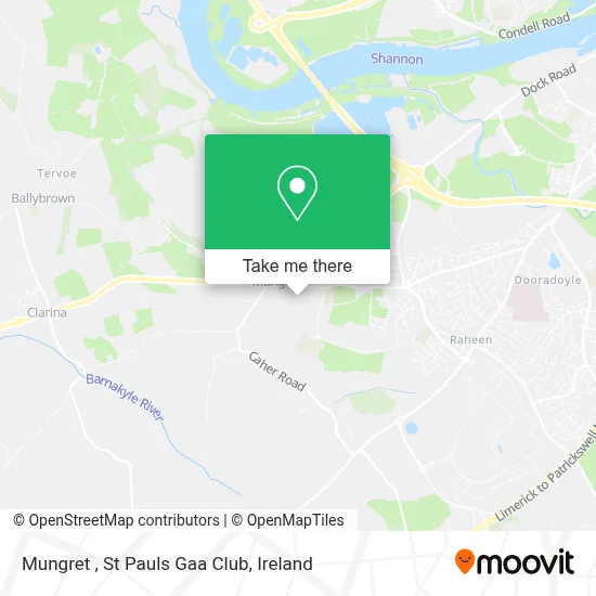 How to Get to Mungret , St Pauls Gaa Club in Patrickswell by Bus or Train?