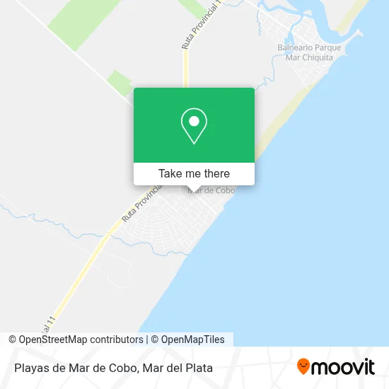 ¿Cómo llegar a Playas de Mar de Cobo en Mar Chiquita en autobús?