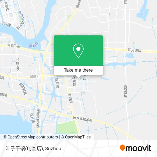 How to Get to 叶子干锅(甪直店) in 吴中区 by Bus?