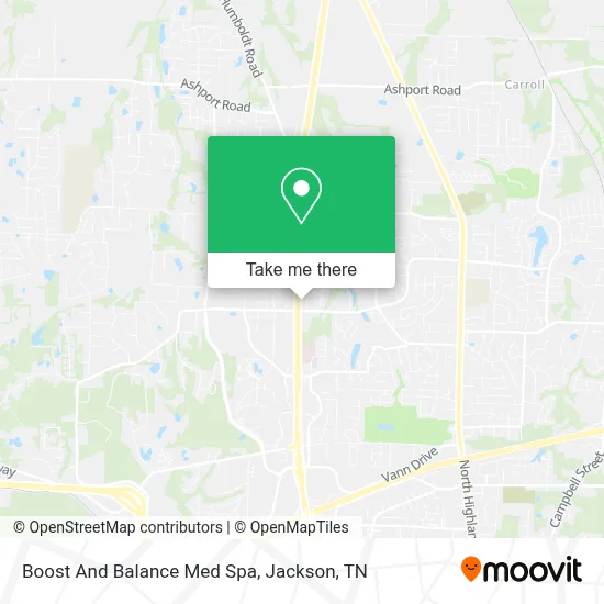 ¿Cómo llegar a Boost And Balance Med Spa en Jackson en autobús?