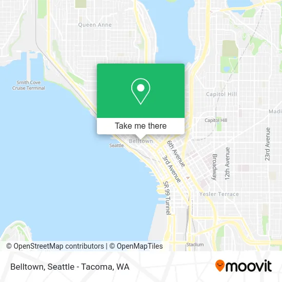 How to Get to Belltown in Seattle by Bus or Light Rail?