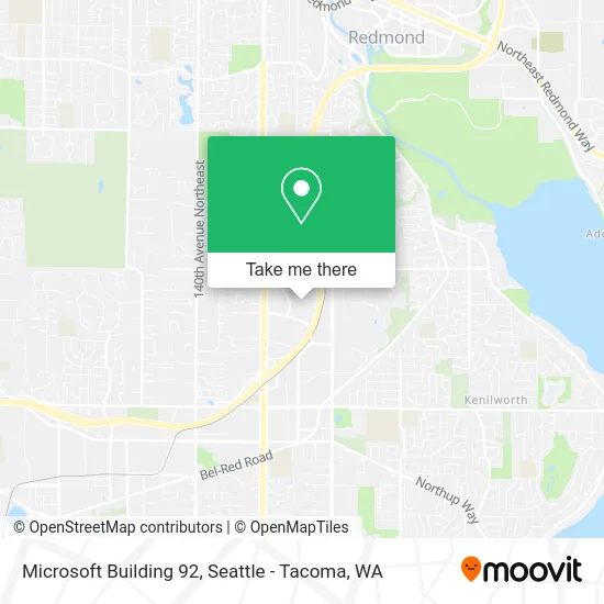 How to Get to Microsoft Building 92 in Redmond by Bus or Light Rail?